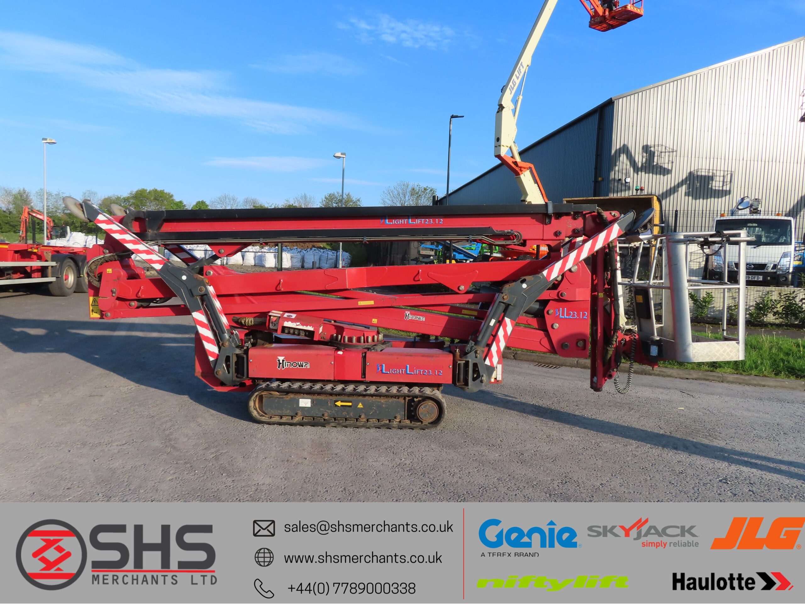 Hinowa 23.12 Lightlift Tracked Spider Articulating Boom Lift Cherry ...